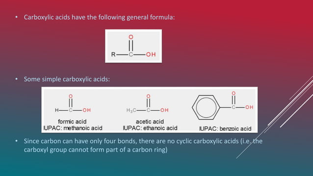 Properties of Carboxylic Acids and Esters.pptx | Chemistry | Science