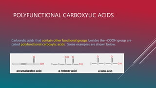 Properties of Carboxylic Acids and Esters.pptx | Chemistry | Science