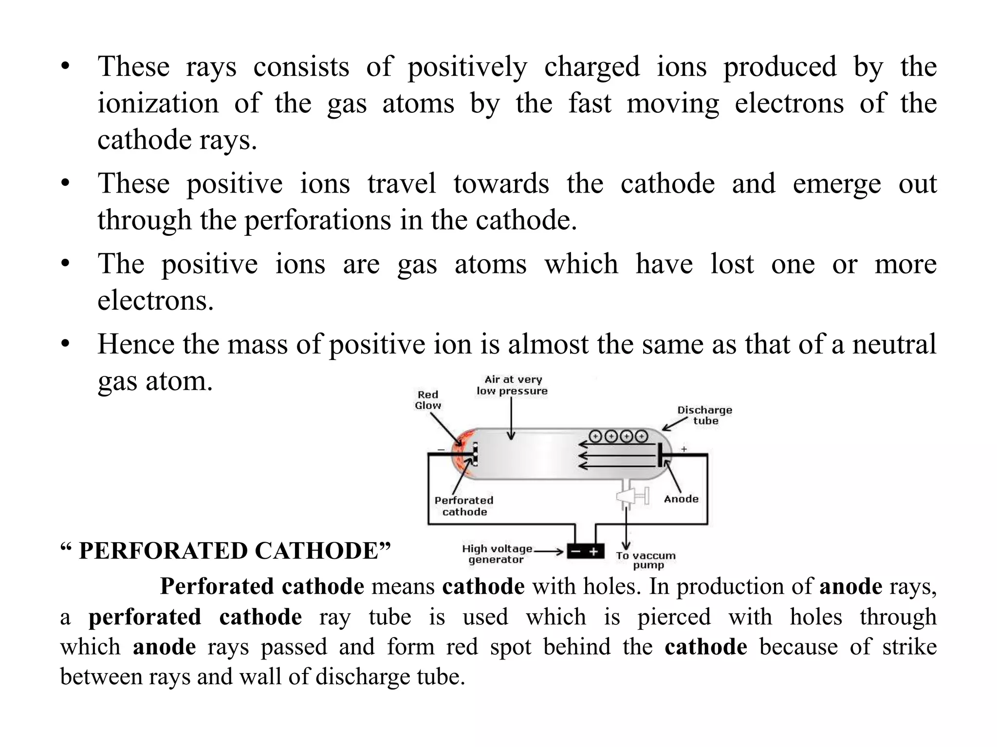 Properties of cathode and anode rays | PPTX