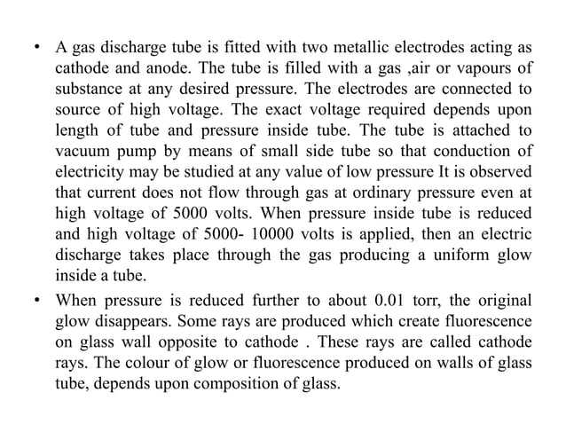 Properties of cathode and anode rays | PPTX | Chemistry | Science