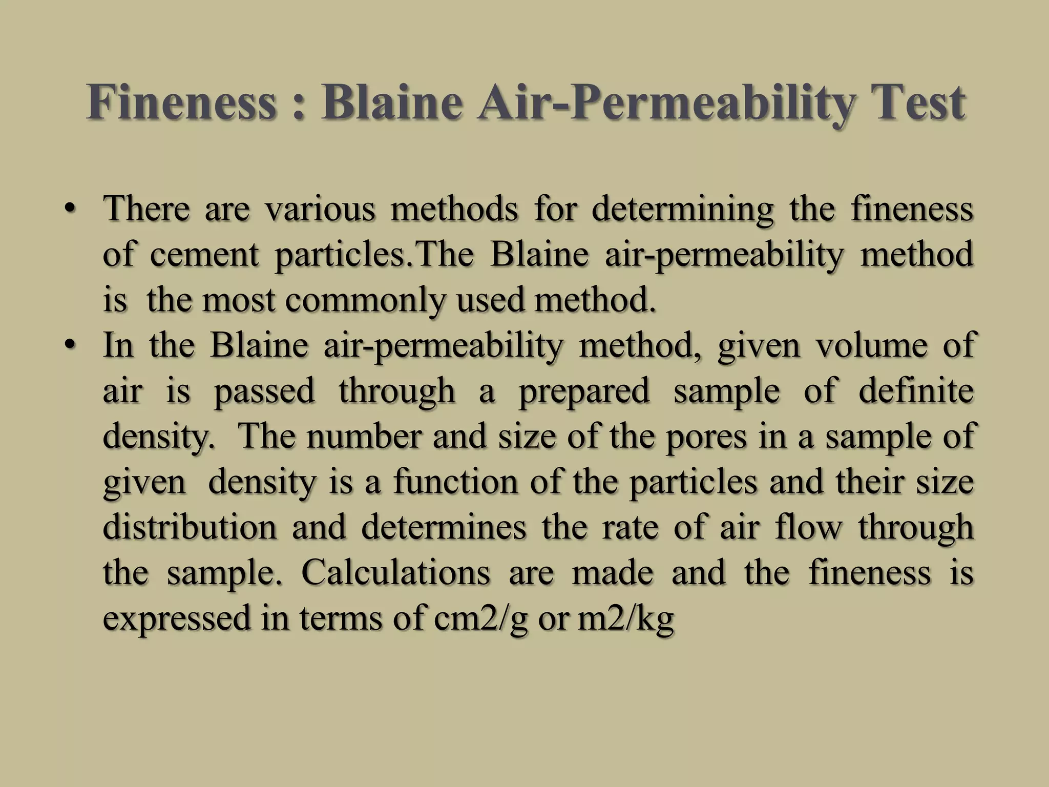 Properties of Cement | PPTX