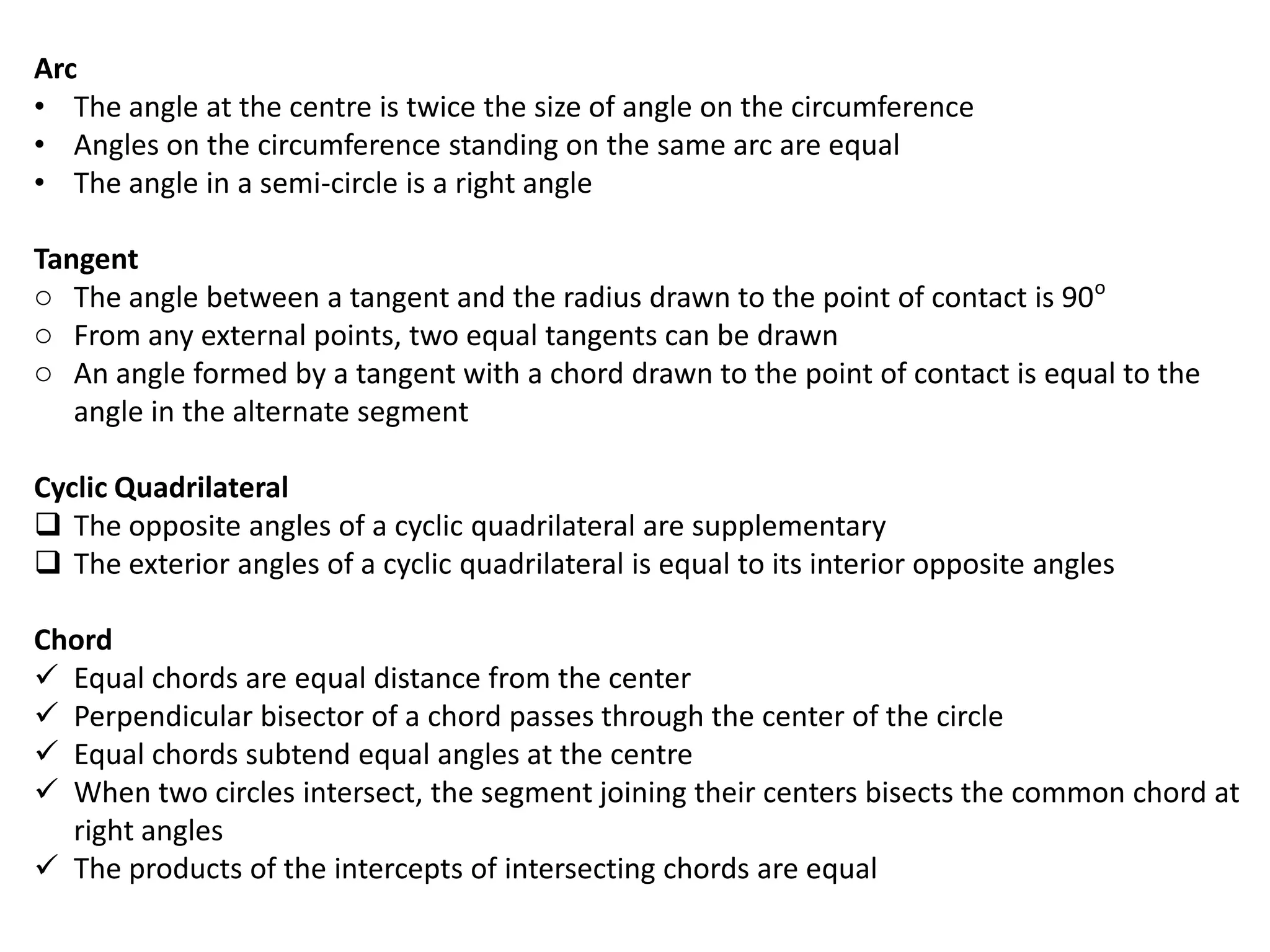 Properties of circle | PPTX