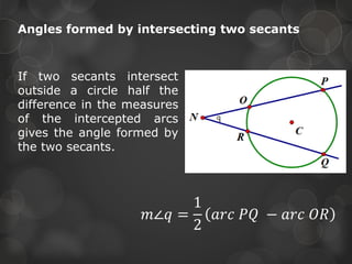Properties of circle | PPTX