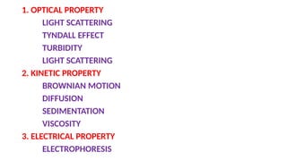 Properties of colloids in Physical Pharmaceutics | PPT