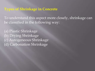 Properties of concrete | PPTX