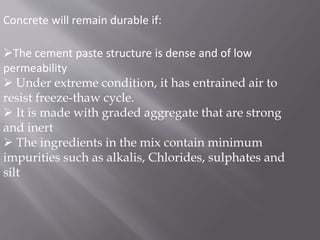 Properties of concrete | PPTX