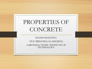 Properties of concrete | PDF