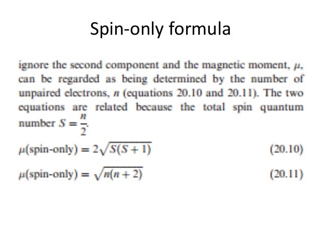 Properties of coordination compounds part 2 of 3