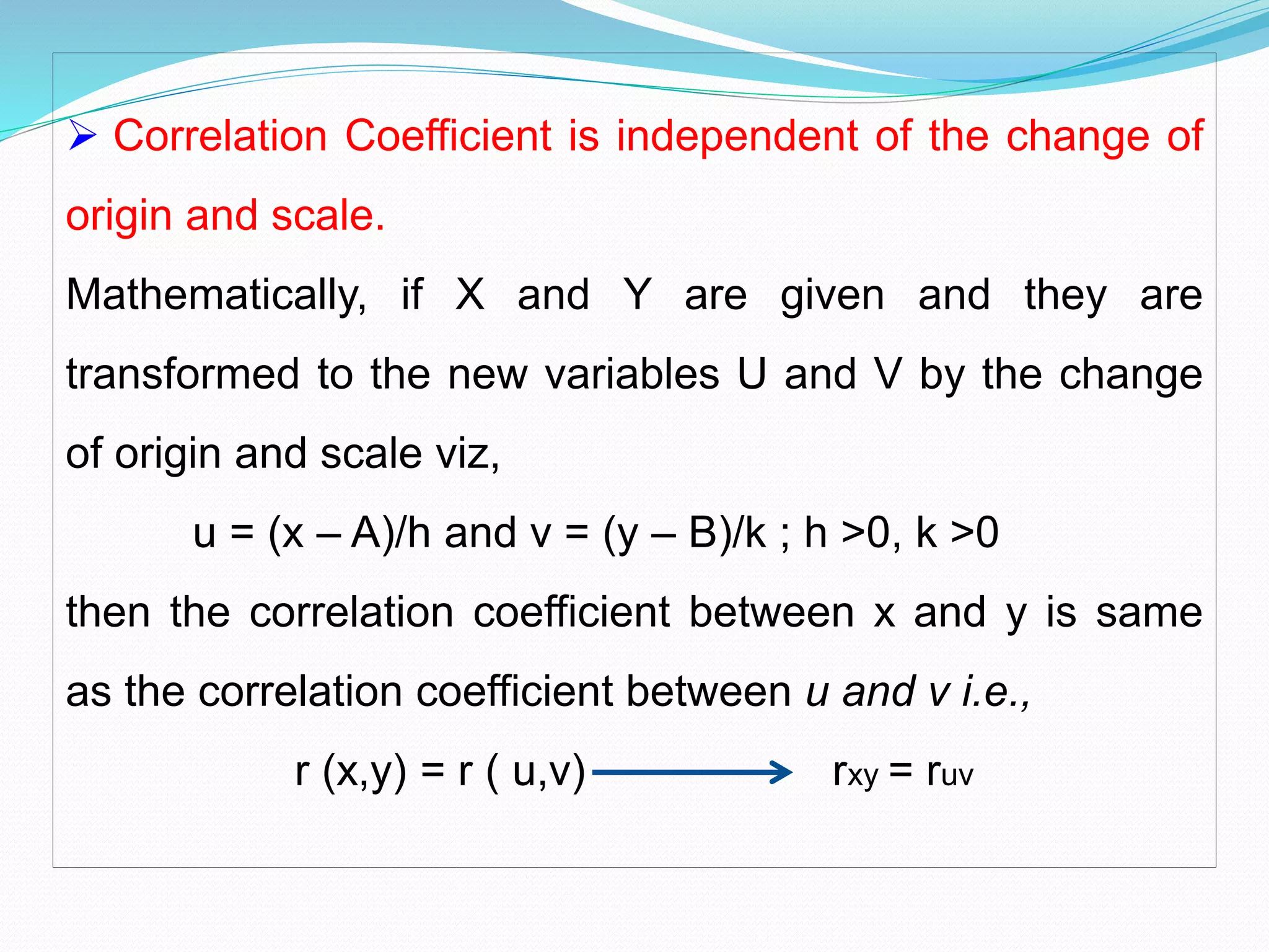 Properties Of Correlation Coefficient Pptx Physics Science