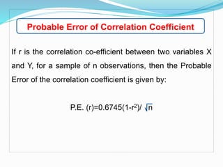 Properties of correlation coefficient | PPTX