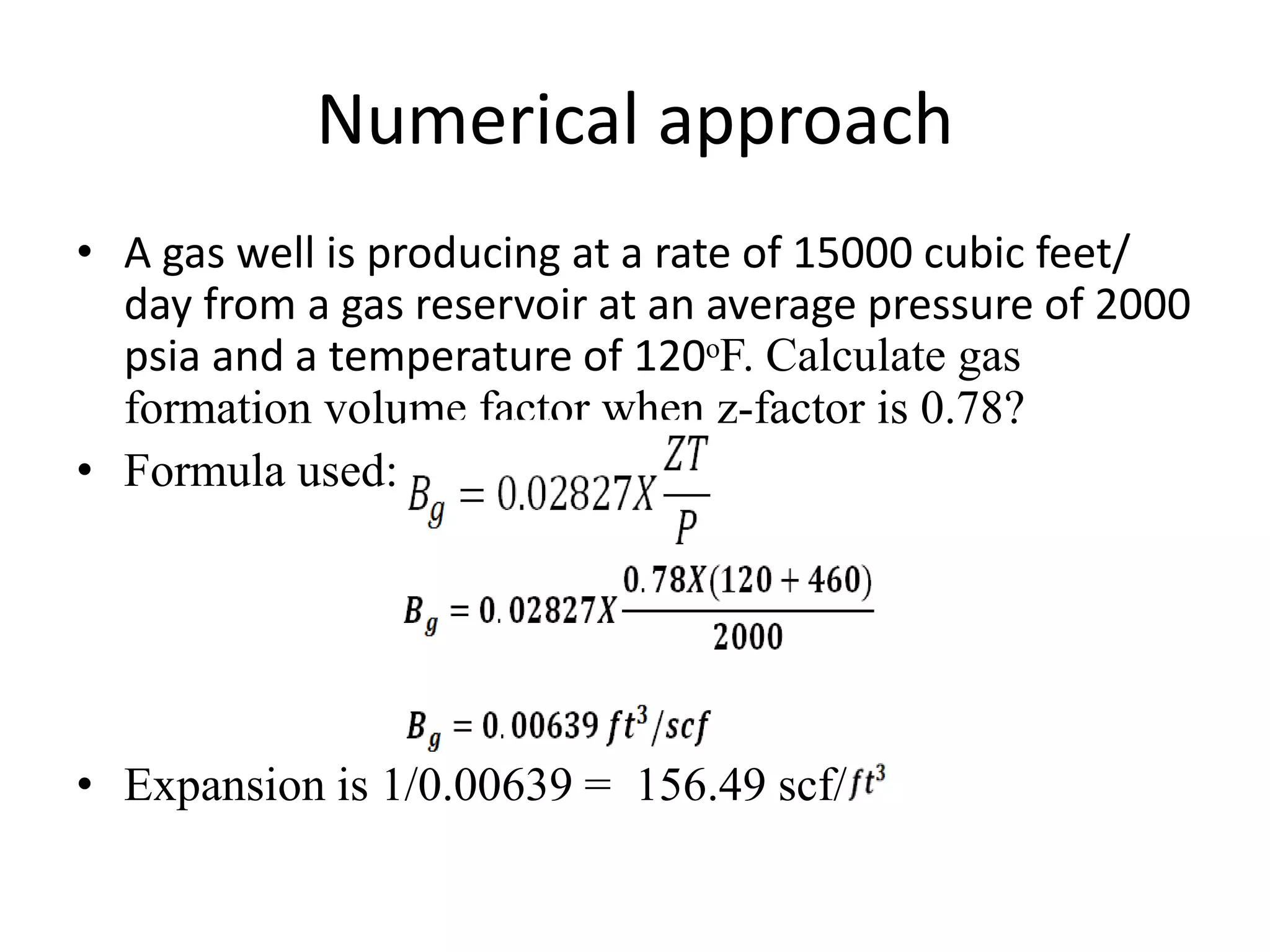gas formation volume factor derivation | PPTX | Physics | Science