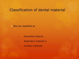 Properties of dental materials by dr brajendra singh tomar | PPTX