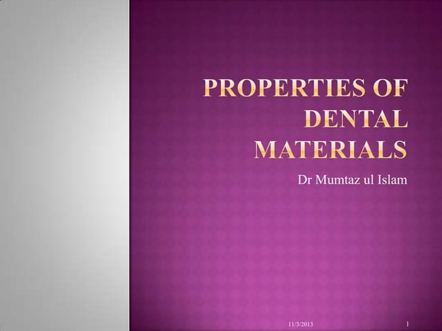 Viscoelastic and Elastic Properties of dental materials dashpot and ...