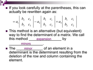Properties of determinations | PPT