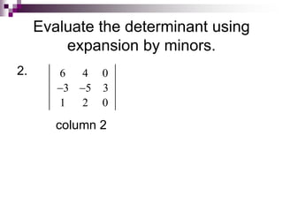 Properties of determinations | PPT
