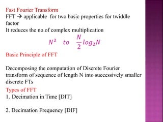 Properties of dft | PPTX