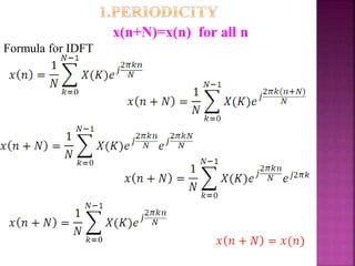 Properties of dft | PPTX
