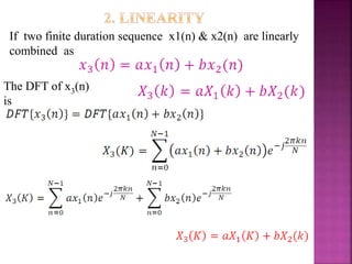 Properties of dft | PPTX