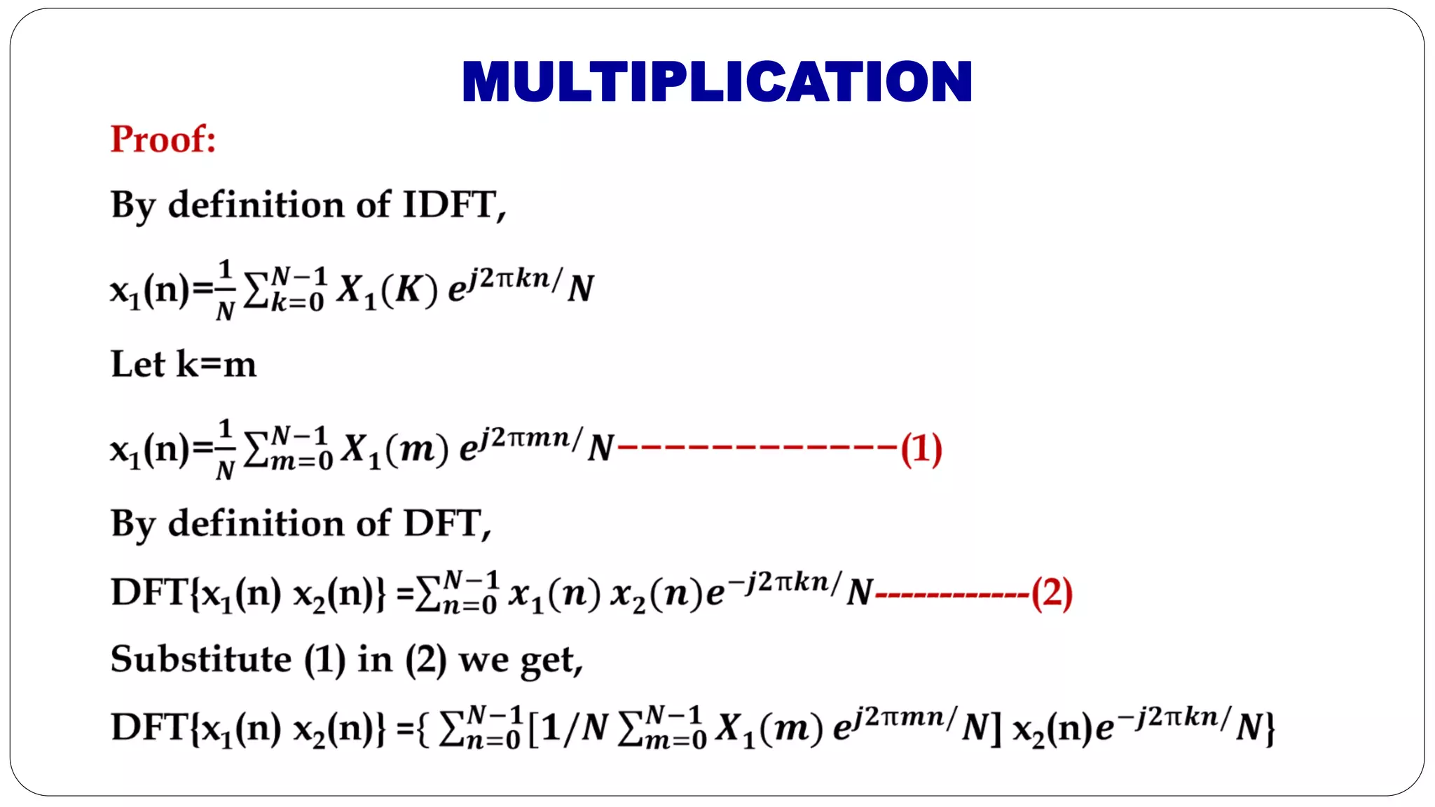 Properties of dft | PPTX