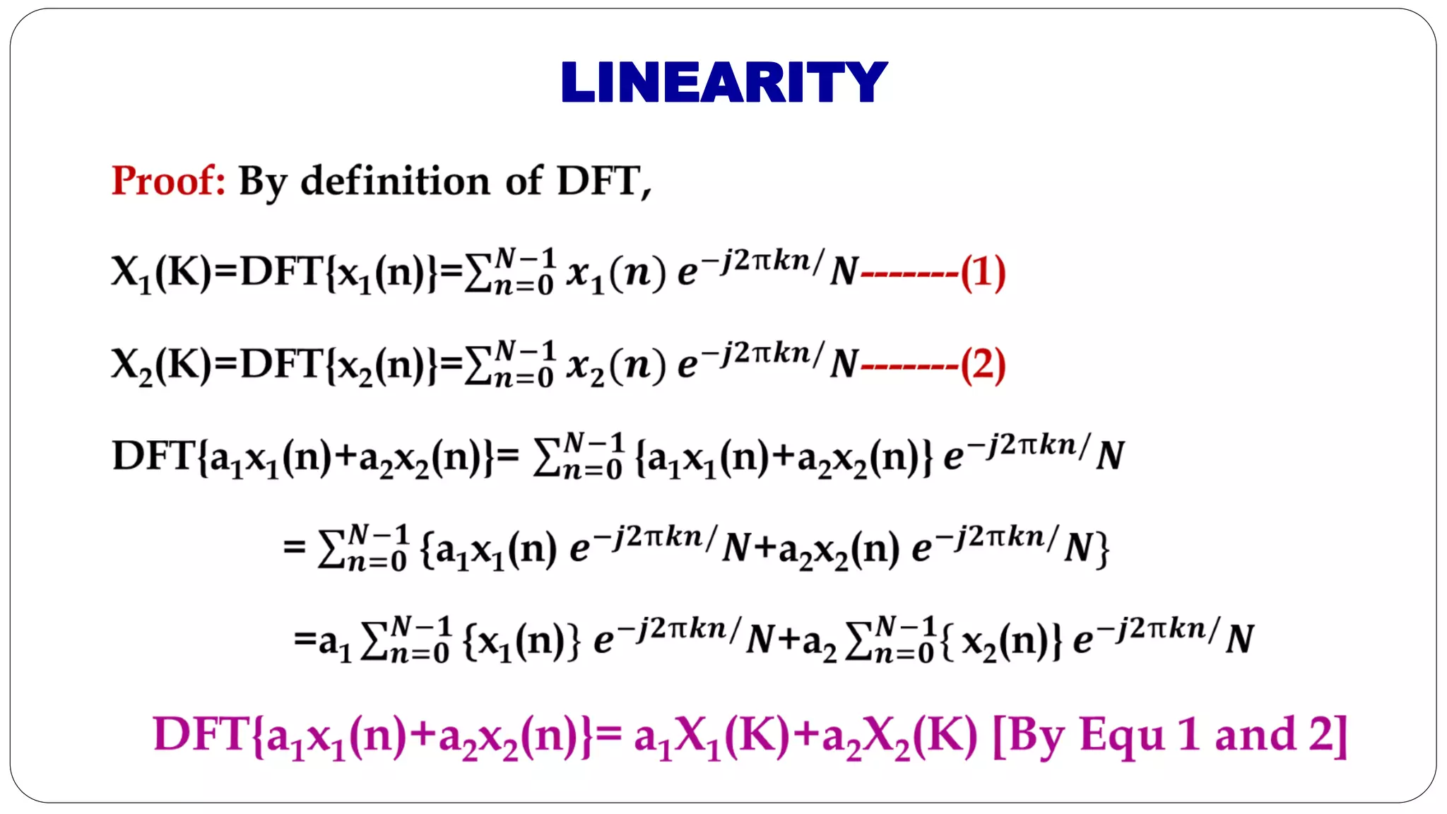 Properties of dft | PPTX