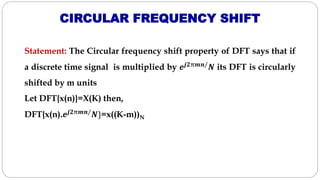 Properties of dft | PPTX