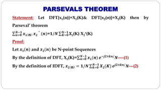 Properties of dft | PPTX