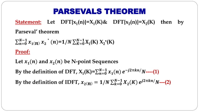 Properties of dft | PPTX | Physics | Science