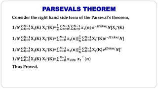Properties of dft | PPTX