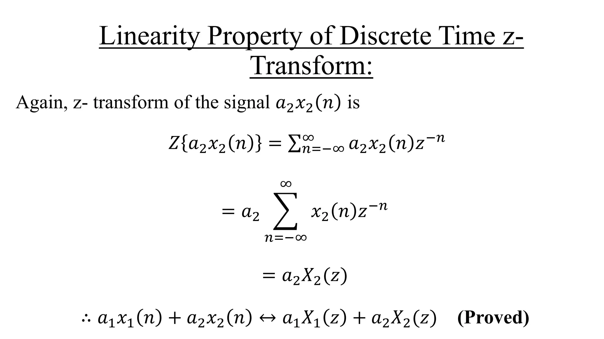 Z-Transform Properties | PPTX