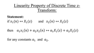 Z-Transform Properties | PPTX