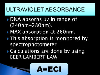 Properties of dna | PPTX