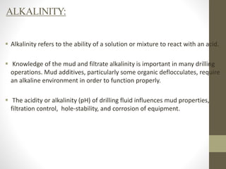Properties of drilling fluids | PPTX