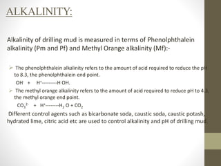Properties of drilling fluids | PPTX