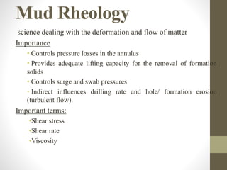 Properties of drilling fluids | PPTX