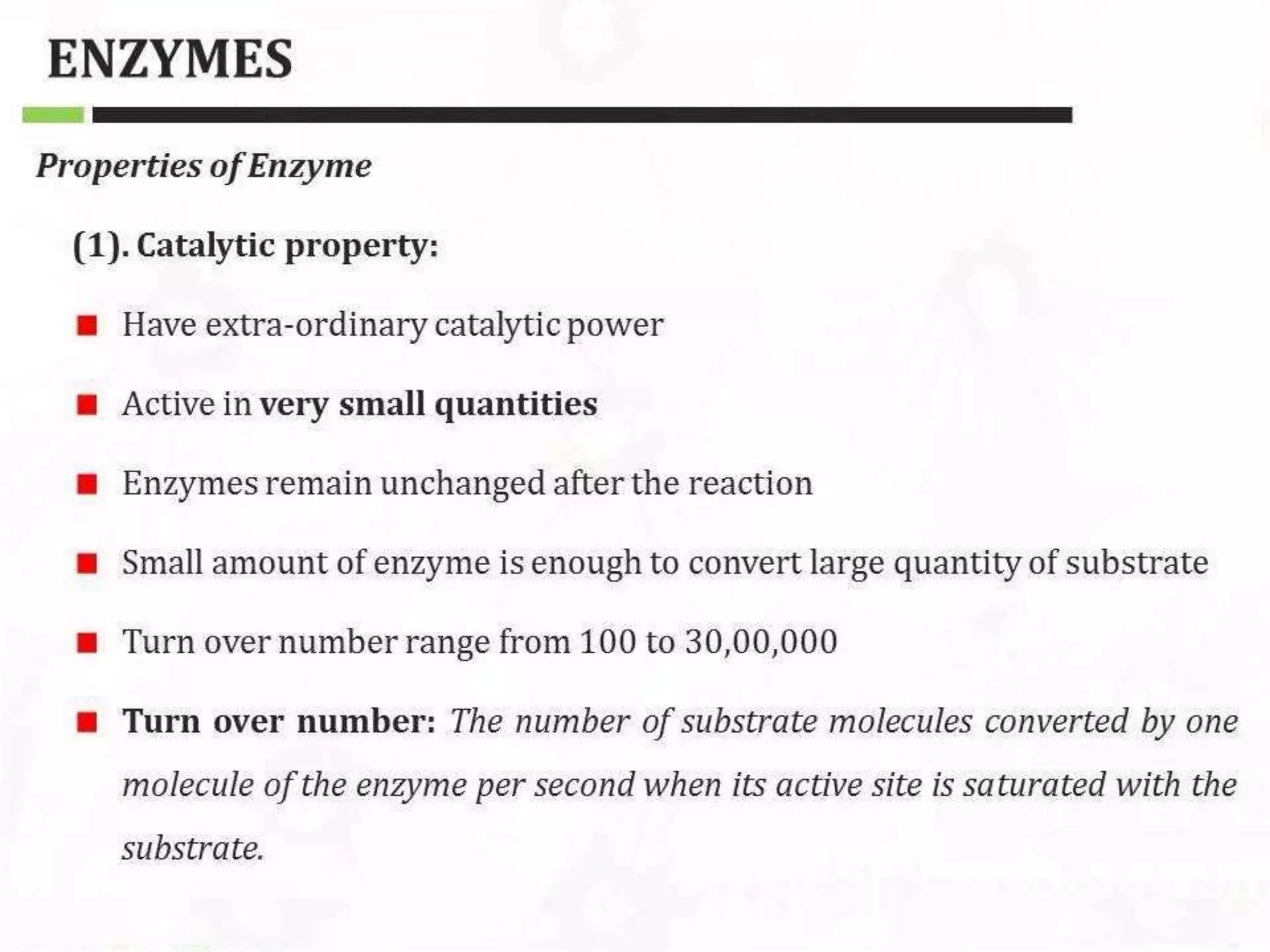 Properties of enzymes | PPTX