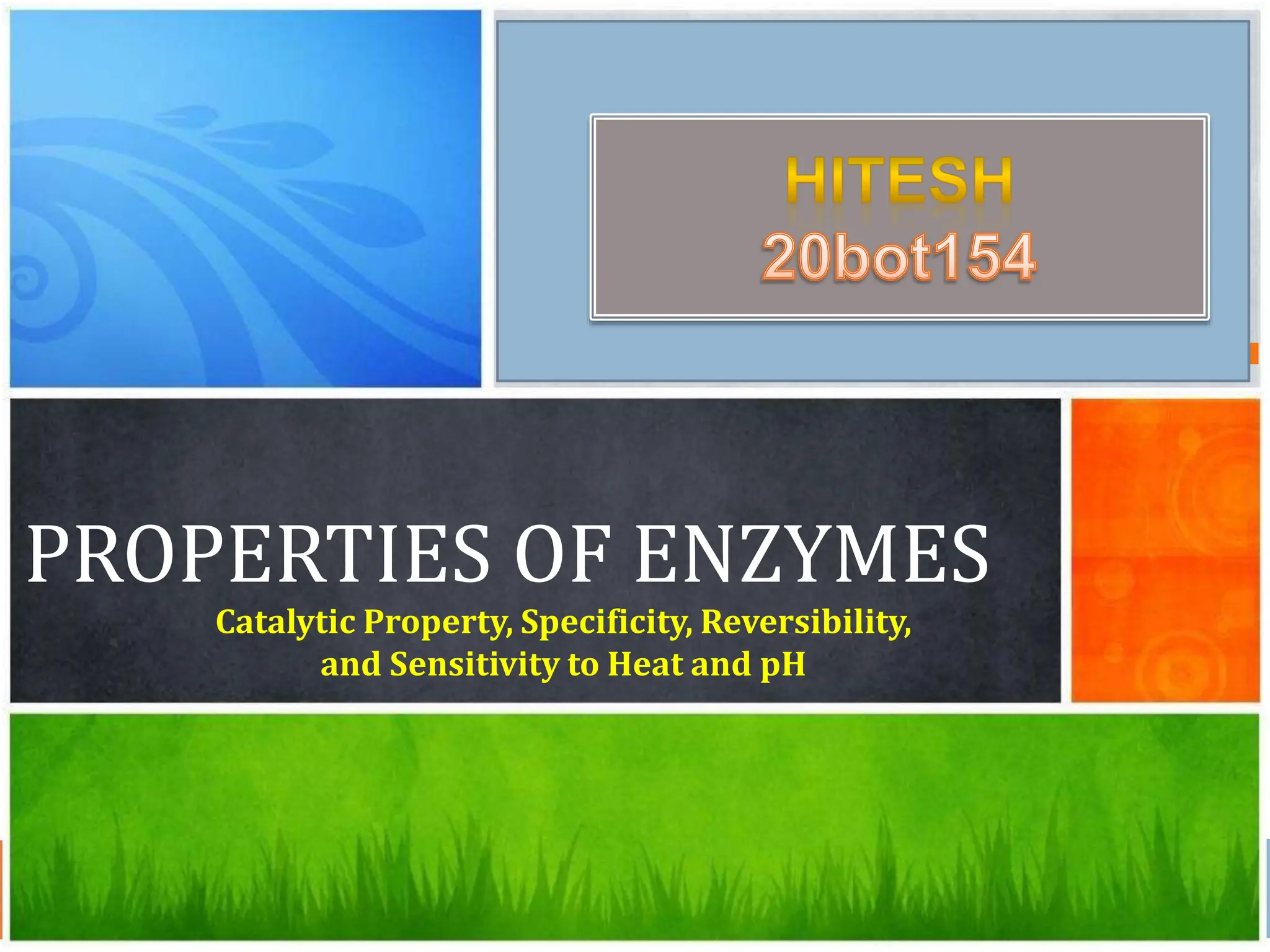 Properties of Enzymes PPt hitesh.pptxfff | PPTX