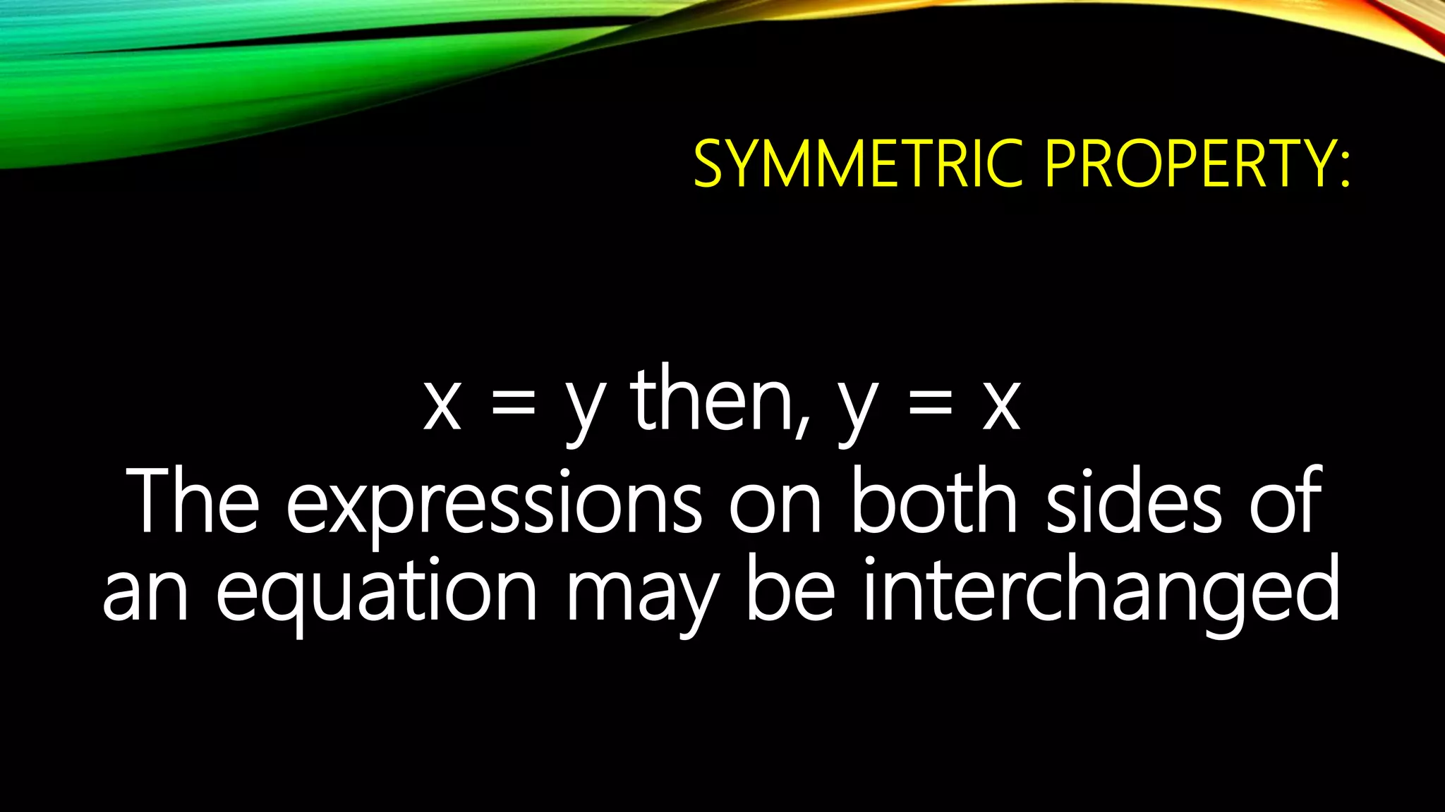 Properties of equality | PPTX