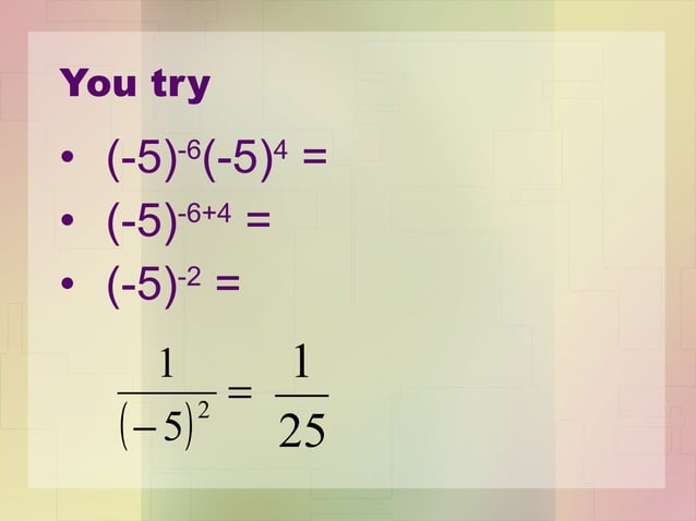 Properties Of Exponents | PPT | Physics | Science