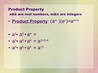 Properties Of Exponents | PPT
