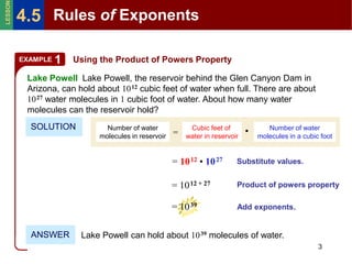 Properties of exponents | PPT