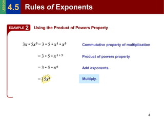 Properties of exponents | PPT