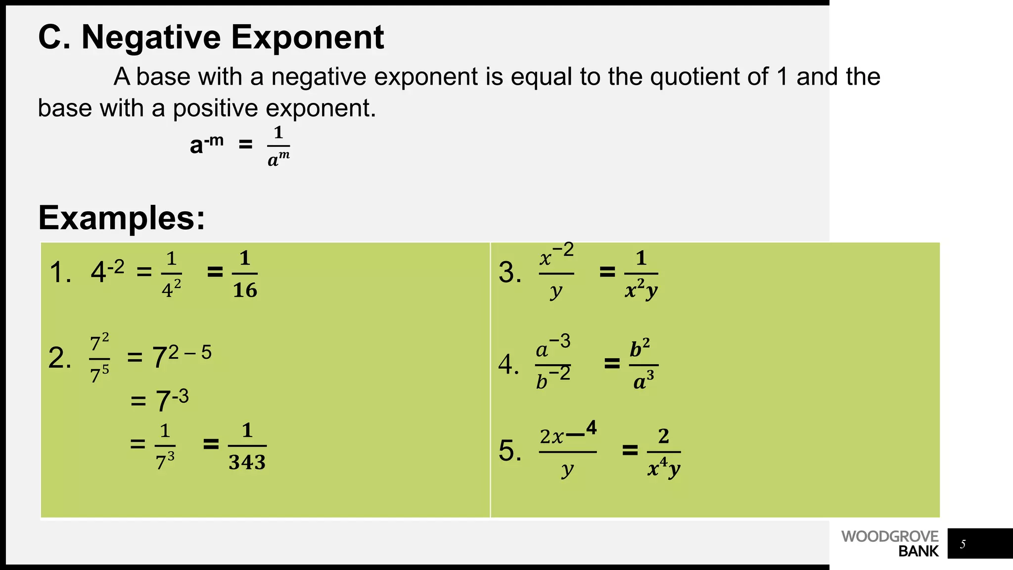Properties of exponents | PPTX