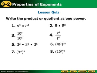 September 4th_Properties of exponents | PPT