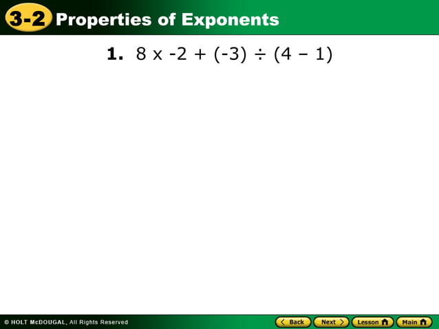 September 4th_Properties of exponents | PPT
