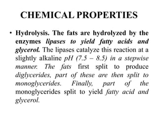 Properties FATS and OILS detailed study and notes | PPT
