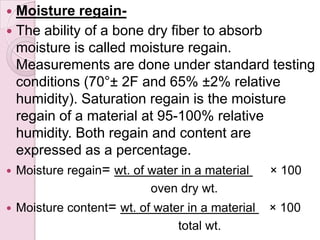 Properties of fibers | PPTX