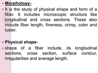 Properties of fibers | PPTX