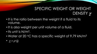 Properties of Fluids | PPTX