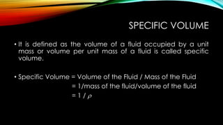 Properties of Fluids | PPTX