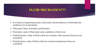 Properties of fluids | PPTX